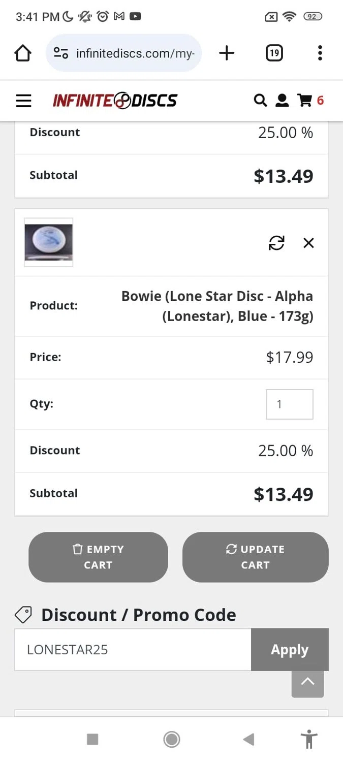 Infinite Discs Discount Codes - 50% Off (Sitewide) September 2025